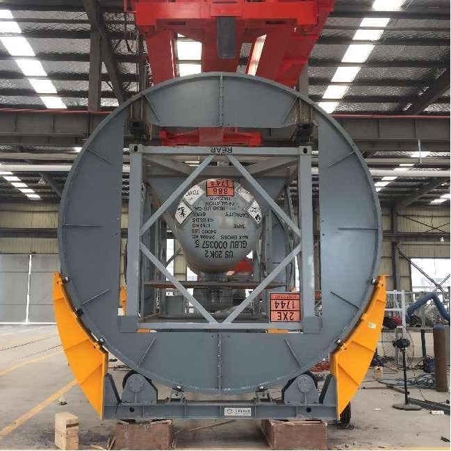 Large Automatic Turning Rolls ISO Tank Rotator 20ft 40ft Swap ISO Tank ...