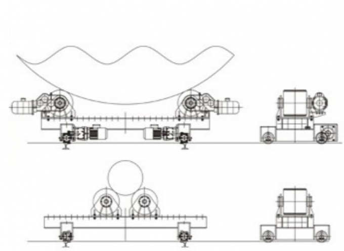 80 Tons Heavy Duty Conventionally Welded Rotating Tanks With Flip ...