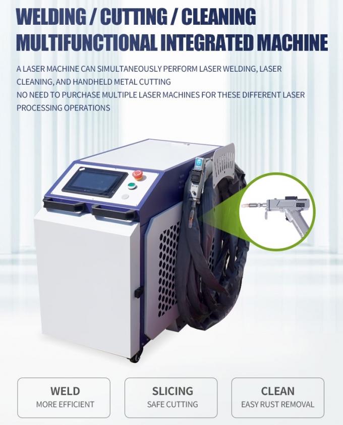 Max Laser Power Fiber Laser Welding 4 In 1 Machine with PLC Control System