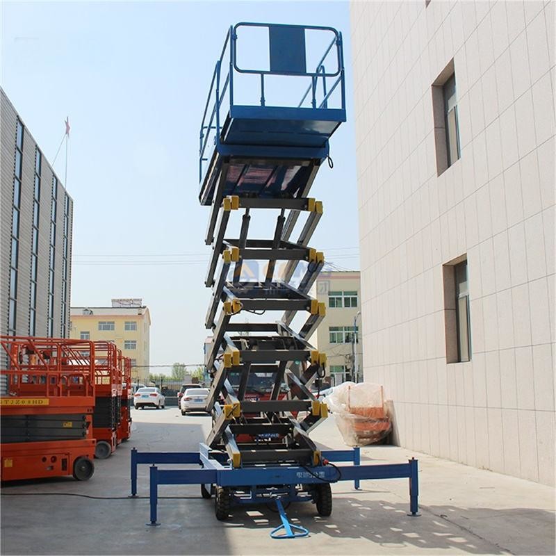 100-550kg Mobile Elevated Work Platform Electric Self Propelled Scissor ...
