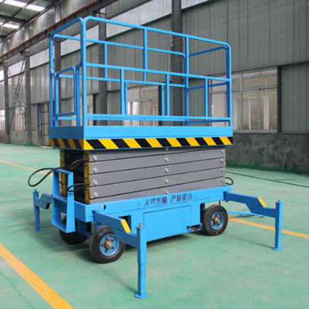 Electric Powered Manual Control Scissor Type Lifter Platform For Indoor ...