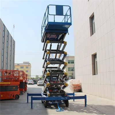 100-550kg Mobile Elevated Work Platform Electric Self Propelled Scissor ...